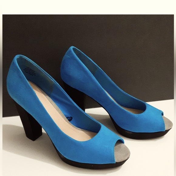 H&M | Shoes | Hm Colorblock Platform Heels | Poshmark